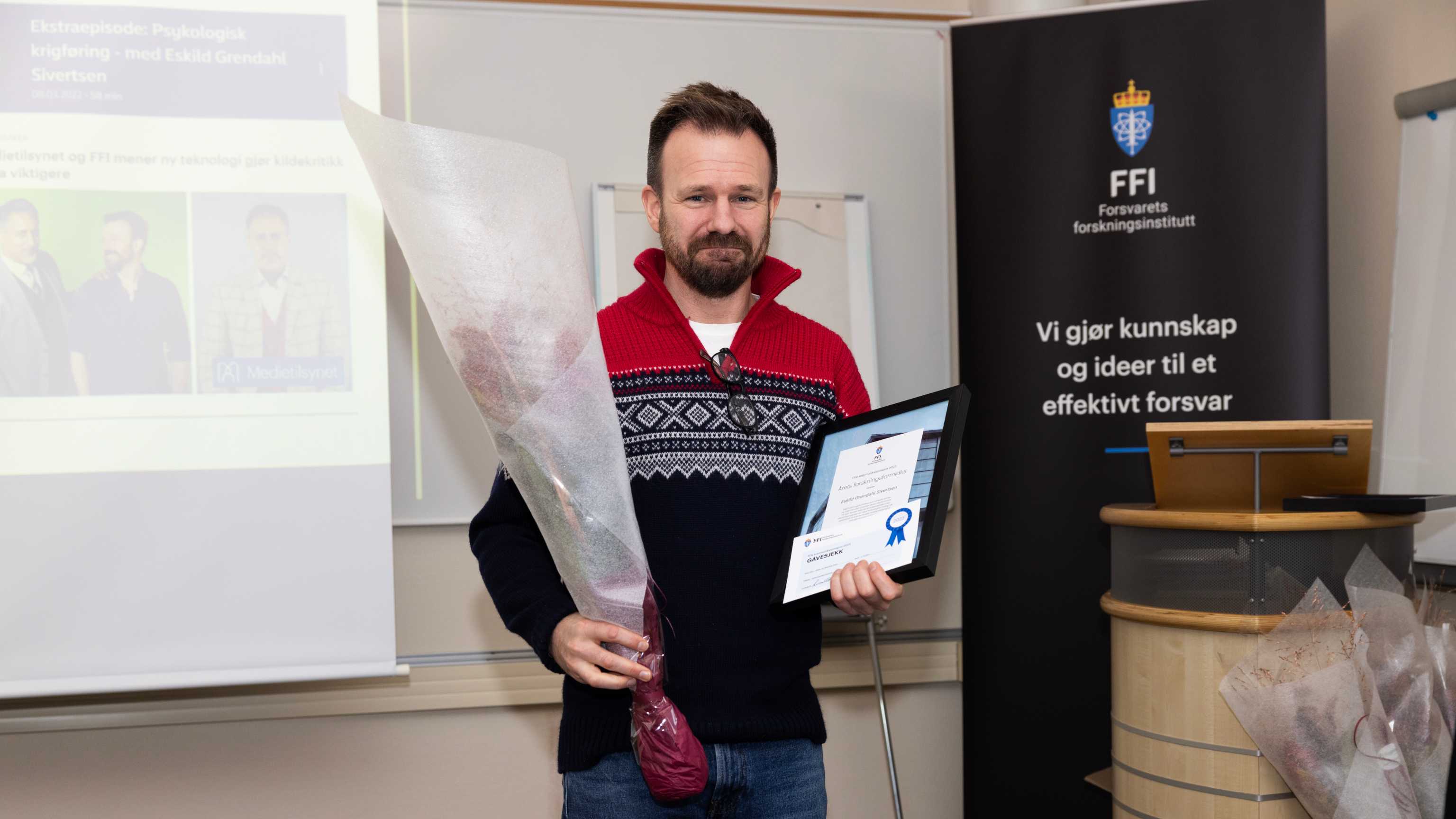 Eskil kåra til årets forskingsformidlar